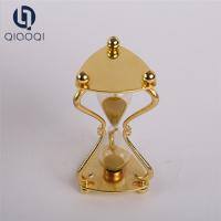 China Christmas Decoration 5 Minute Metal Golden Hourglass Sand Timer for Souvenir for sale