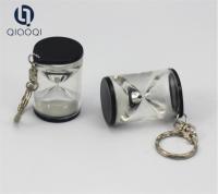 China Acrylic key chain hourglass Kids Toy Small Hourglass Plastic Sand Timer for sale