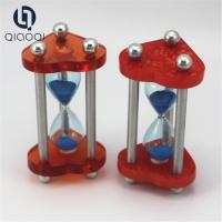 China Heart shaped Acrylic hourglass Valentine's day gift for sale
