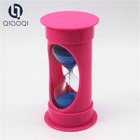 China 10mins customize red plastic sand timer hourglass clock for toys for sale