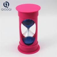 China 10mins customize red plastic sand timer hourglass clock for toys for sale