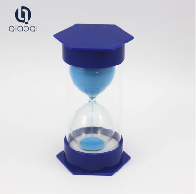 China Home Decoration Hexagon Plastic 3 minute Hourglass for Sale for sale