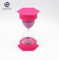 China Home Decoration Hexagon Plastic 3 minute Hourglass for Sale for sale