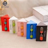China Promotional gifts Triangle shape 3 in 1 hourglass timer for sale