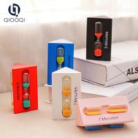 China Promotional gifts Triangle shape 3 in 1 hourglass timer for sale