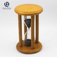 China Small 30 Mins Desktop Wood Sandglass Timer for sale