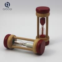China Home furniture 4mins sand timer hourglass with round small wood frame for sale