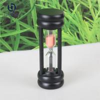China Home furniture 4mins sand timer hourglass with round small wood frame for sale
