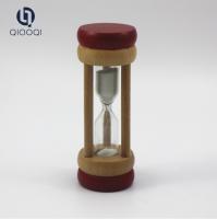 China Home furniture 4mins sand timer hourglass with round small wood frame for sale