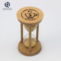 China Custom Logo 3mins wood sand timer hourglass for tea life for sale