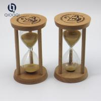 China Custom Logo 3mins wood sand timer hourglass for tea life for sale