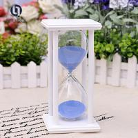 China 2018 hot selling products square wood sandglass 10 minutes for personalized wedding gift for sale