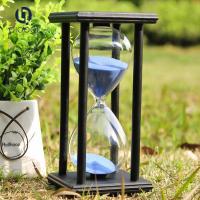 China 2018 hot selling products square wood sandglass 10 minutes for personalized wedding gift for sale