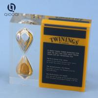 China Novelty Crafts Mini 3 minute Resin Hourglass for tea time for sale