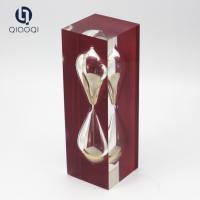 China Elegant Clear and Colored Resin Custom Hourglass Timer for sale