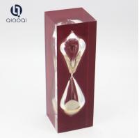 China Elegant Clear and Colored Resin Custom Hourglass Timer for sale