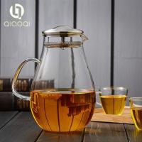 China Hiqh Quality Borosilicate Glass Cold water pots, Water Jug With Lid for sale