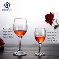 China unique hand-made lead-free red wine goblet set for sale