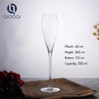 China lead free high quality Red wine glass with custom LOGO for sale for sale