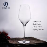 China lead free high quality Red wine glass with custom LOGO for sale for sale