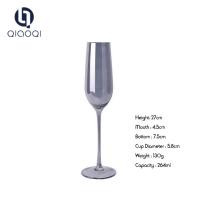 China Custom handmade OEM electroplate laser etched wine glass for sale