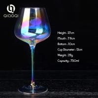 China Barbera, Barolo/Burgundy Wine Glasses crystal wine glass with stem Lead-free crystal round ball goblet for sale