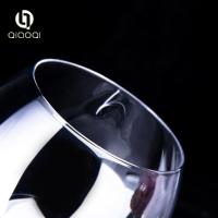 China Handmade clear glass wine decanter with crooked stem for sale