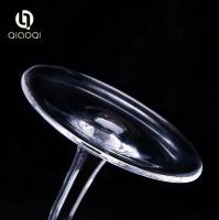 China Handmade clear glass wine decanter with crooked stem for sale
