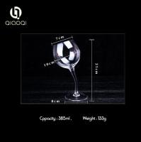 China Handmade clear glass wine decanter with crooked stem for sale