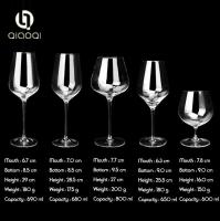 China Entertaining Drinks Dessert Clear Stemmed Wine Glasses Goblet for sale