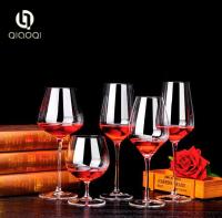China Entertaining Drinks Dessert Clear Stemmed Wine Glasses Goblet for sale