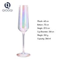 China Hand blown glass champagne flutes custom made giftsbox of champagne glass for sale
