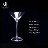 China Goblet Wine Clear Glass Cocktail Cup Manufacturer for sale