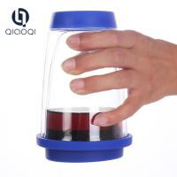 China Promotional double wall glass coffee cup with silicone cap 350ml manufacturer for sale