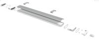 China Dualrays D2.5 IP65 40W SMD2835 160lm/W LED Batten Light for sale
