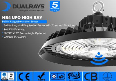 China CE CB ASS IP65 UFO LED High Bay Light Meanwell HBG Sosen LED Driver With CE CB ASS TUV GS D Mark For Supermarket for sale
