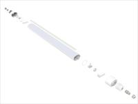 China PC Housing Durable 160LPW Efficiency LED Tri Proof Light IP66 Long Life Emergency 0 to10V for sale