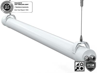 China IP69K IK10 TB7 LED Tubular Light Anto-UV Ammonia For Food Processing Plant with 3-phase changing for sale