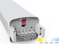 China D5 LED Moisture-proof Light with DIP Switchable Power and 3CCT 3/5*1.5/2.5mm2 Wiring-through Optional for sale
