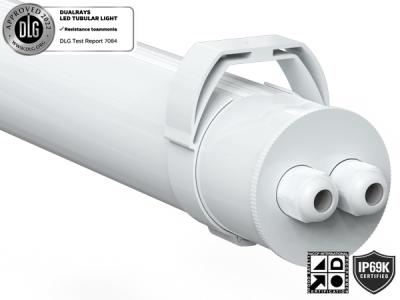 China 1.5m 60W IP69K IK10 TB7 LED Tubular Light for Chemical Facilities with 3 or 5 wiring-through linkable and DIP Switchable Power/3CCT/3-Phase Changing for sale