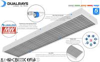 China DUALRAYS LIGHTING 100W ISP4 Indoor LED Sport Light with 140LPW Efficiency UGR<19 and 7 years guarantee for sale