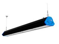 China DUALRAYS 1ft 50W HB6 IP66 140LPW Aluminium LED Linear Highbay for Warehouse Aisle with Microwave Sensor and Emergency Optional for sale