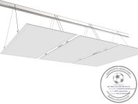 China ISP5 600x1200mm LED Sport Panel with URG<22 150LPW Efficiency for Tennis Court allows for an average illuminance of 300 to 1250 lux for sale