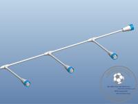 China ISP5 600x1200mm LED Sport Panel with URG<22 150LPW Efficiency for Tennis Court allows for an average illuminance of 300 to 1250 lux for sale