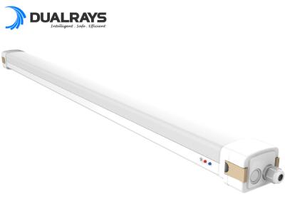 China DUALRAYS LIGHTING D5 CE/SAA/GS/RoHS IP65 LED 3H Emergency 4ft Batten Tube Lights Tri-proof LED Batten Light for Indoor Use for sale