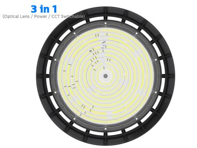China DUALRAYS LIGHTING HB5 Dimmable High Bay LED Shop Lights 150W 200W 240W Tunable, Commercial Round LED Shop Light Warehouse Lighting Fixtures for sale