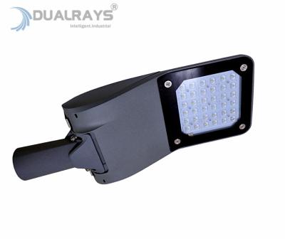 China LED Street Light 30W IP66 High Efficiency Long Life 5 Years Warranty Surge Protector Device for sale