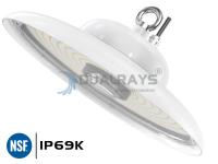 China UFO High Bay Light IP69K IK10 150W 140LPW Food Factory Supermarket for sale