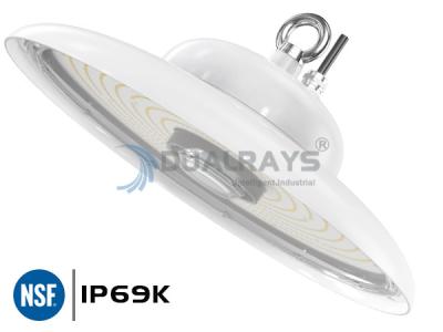 China UFO High Bay Light IP69K IK10 150W 140LPW Food Factory Supermarket for sale
