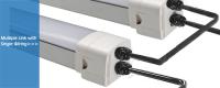 China DUALRAYS D5 LED Vapour Proof Light Fittings with Buckle Design End-cap Quick Convenient to Open and Relock for Wiring for sale